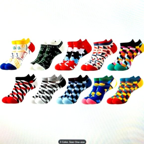 Other | 1 Pairs Unisex Multicolor Socks | Poshmark